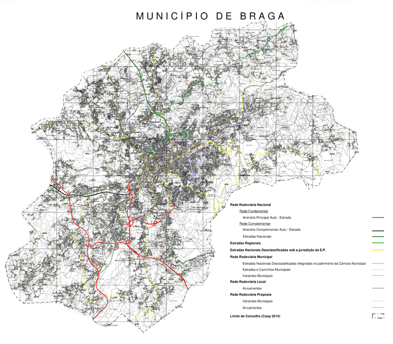 Câmara Municipal de Braga | Notícias | Rede Viária do Concelho de Braga